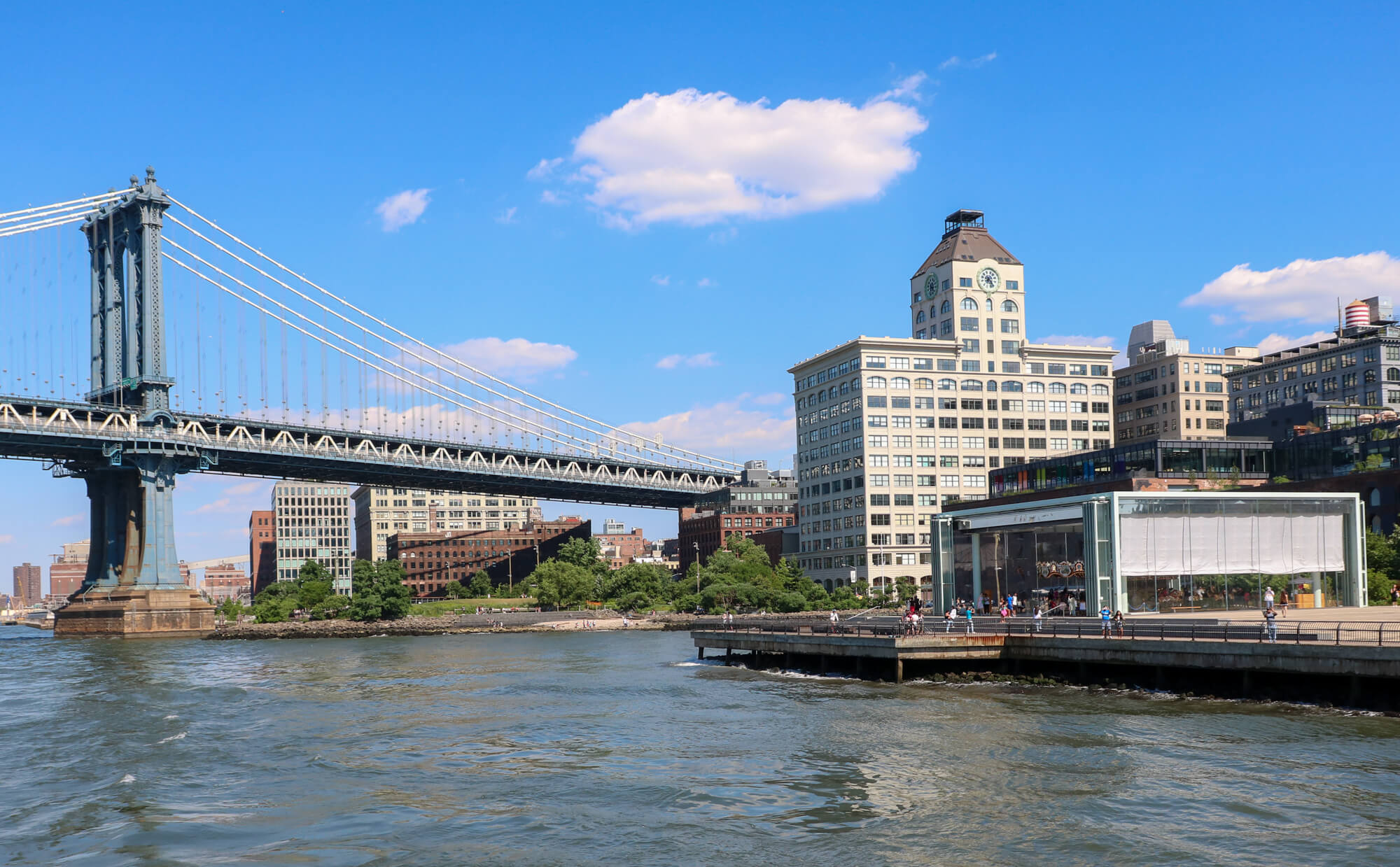 The Concrete Clock Tower of Robert Gair, an Iconic Dumbo Building