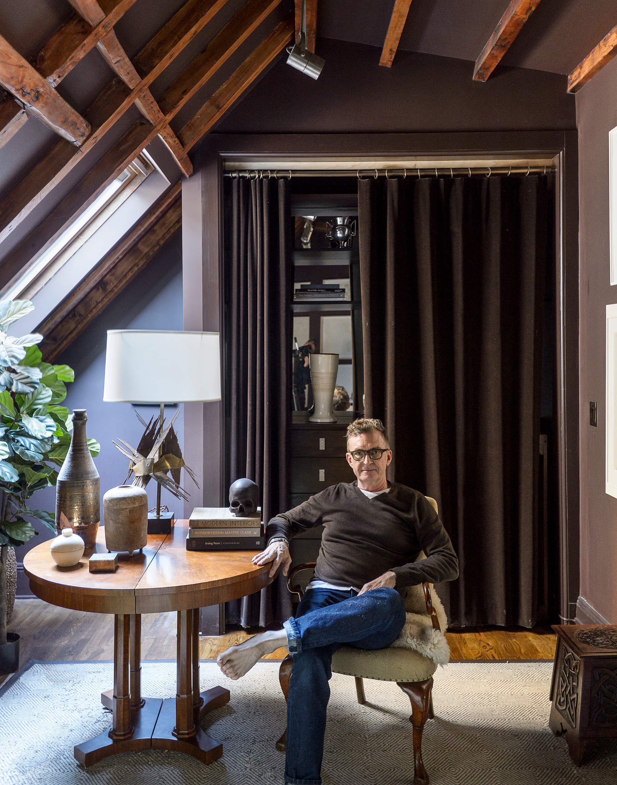 A Sophisticated Duplex Is a Designer's Repository of Art and Antiques