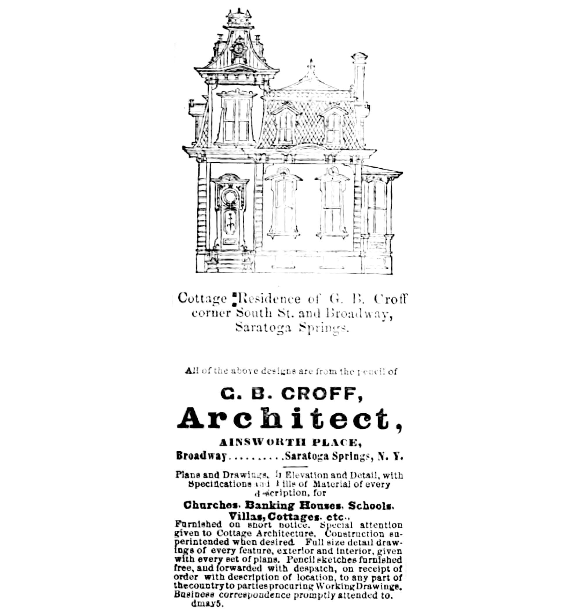 Exuberant Hudson Second Empire Confection by Architect G. B. Croff ...