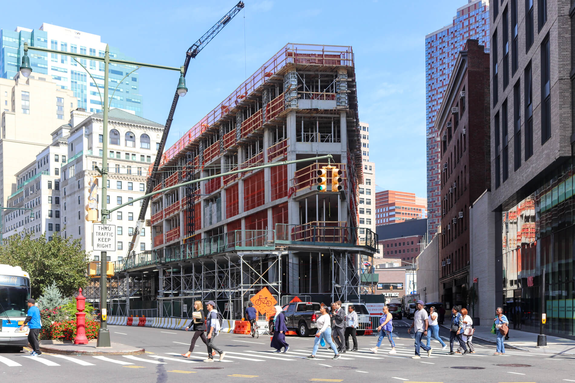 A 21-Story Tower Is Starting to Rise Above a Prominent Corner in ...