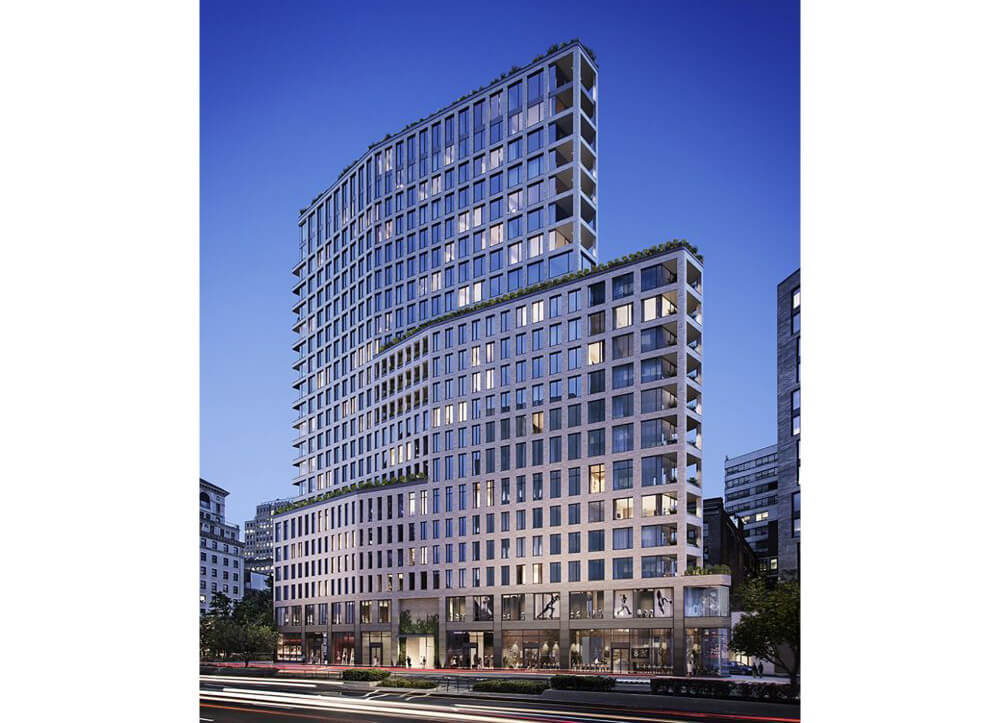 A 21-Story Tower Is Starting to Rise Above a Prominent Corner in ...