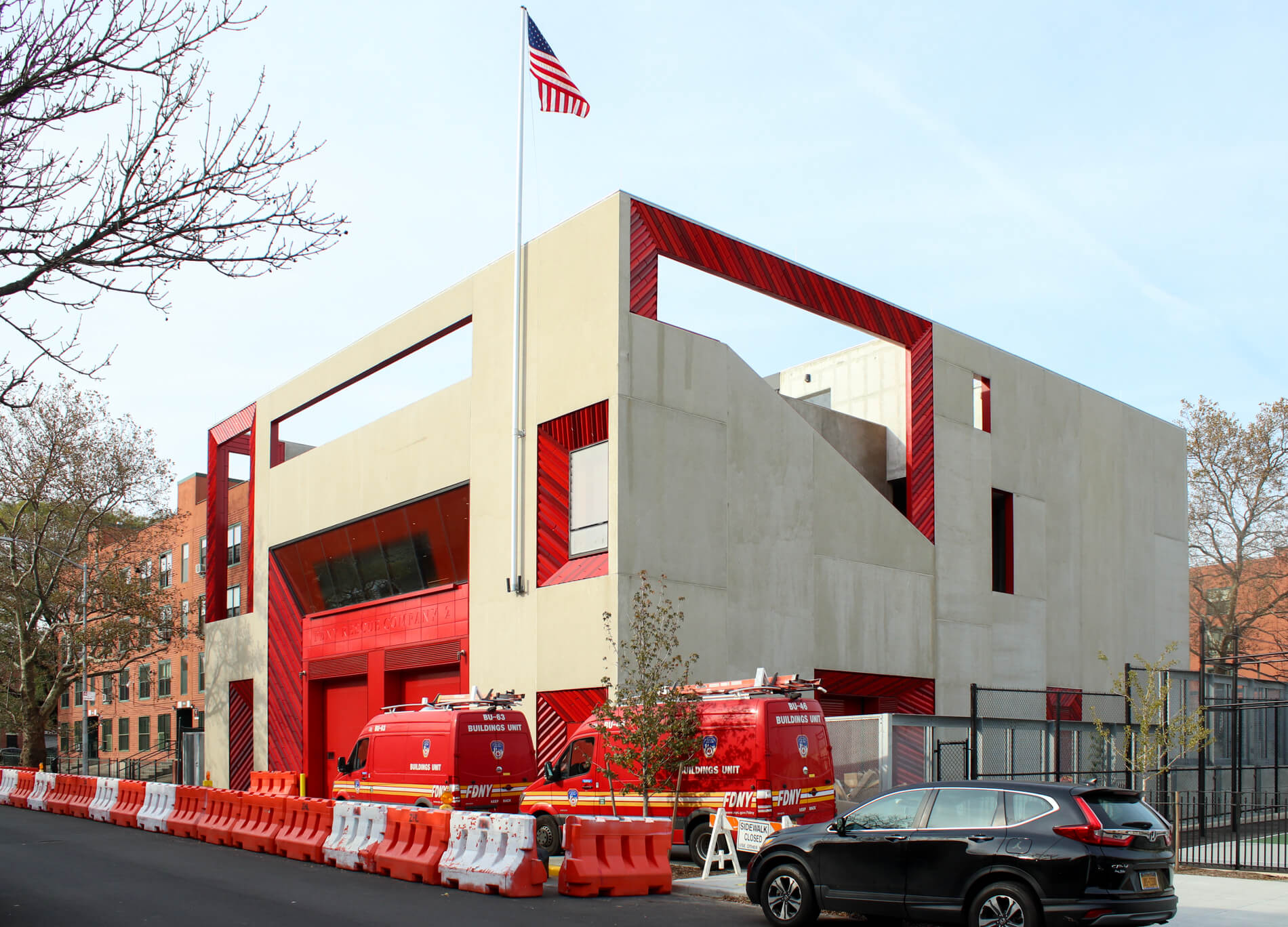 Studio Gang-Designed Firehouse With Red Terra-Cotta Panels Ready to ...