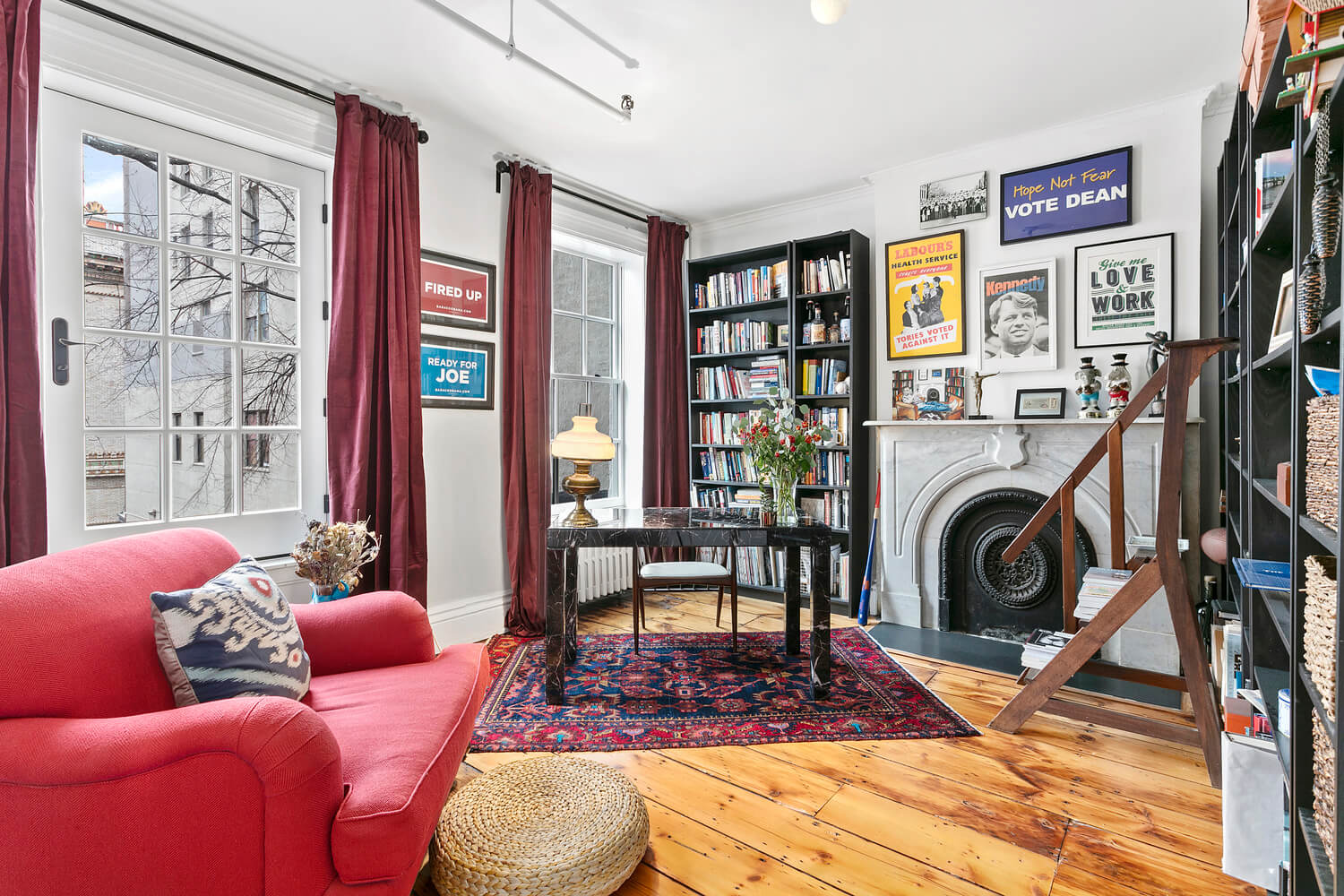 Renovated Fort Greene Italianate With Plasterwork, Mantels, Heated ...