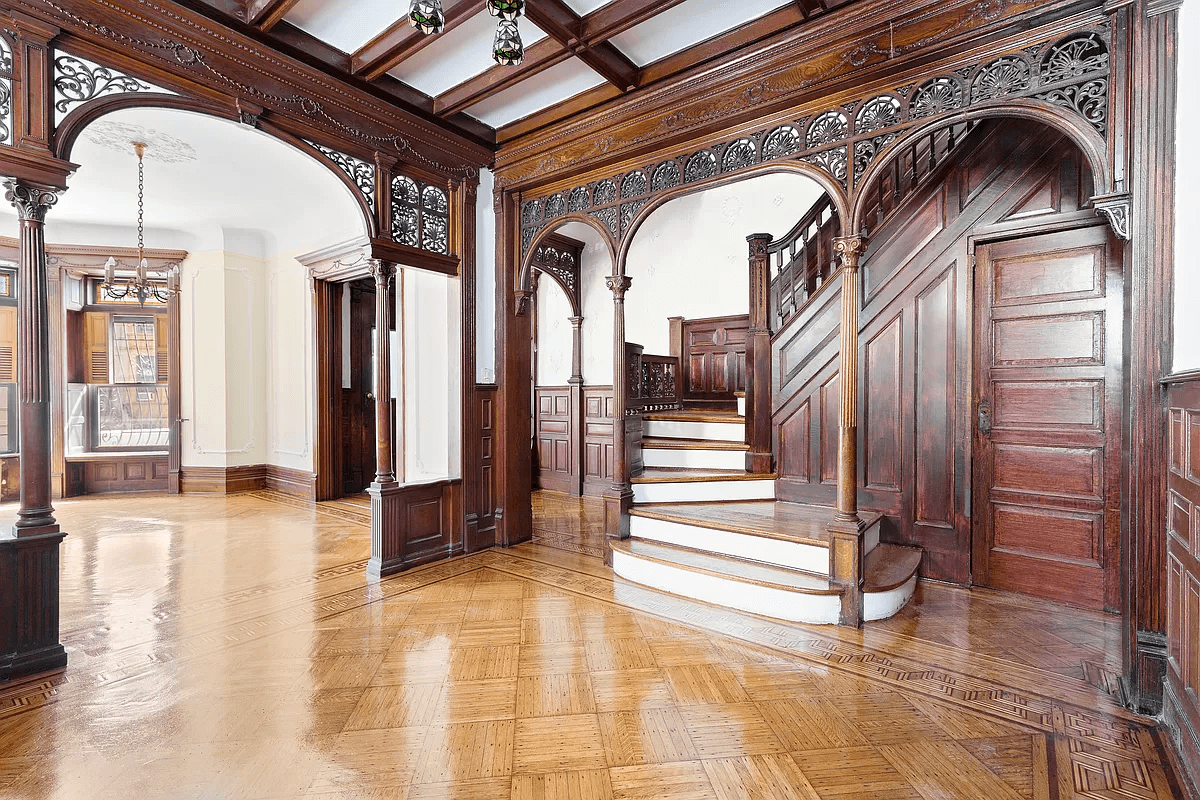 Crown Heights Renaissance Revival House With Five Mantels, Stained ...