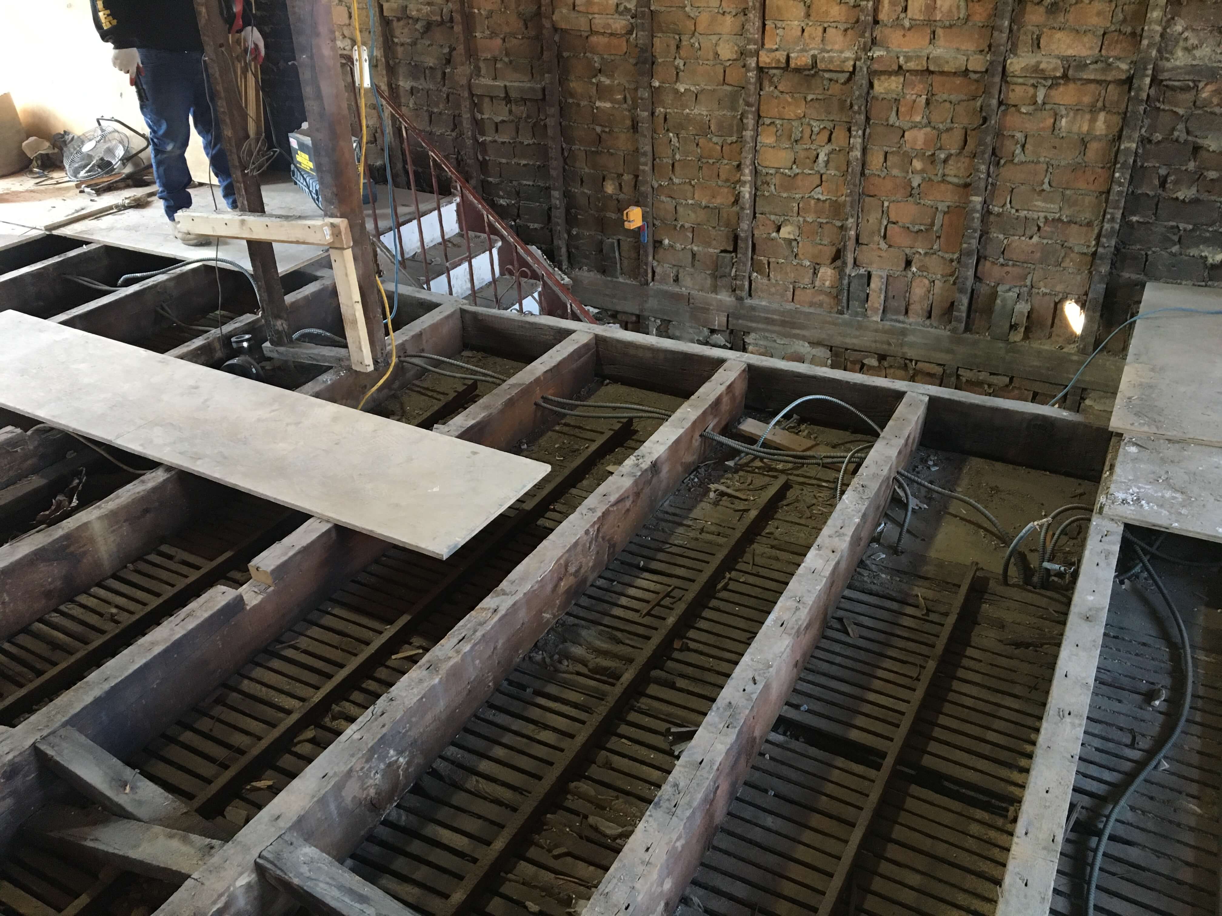 This Ugly House: We Level Floors, Reinforce Brick Nogging in Bed Stuy ...