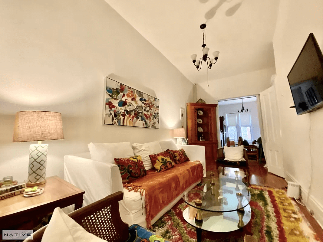 Greenpoint Railroad With Stone Mantel, Built-ins, Black and White Tile ...