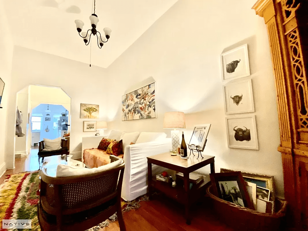 Greenpoint Railroad With Stone Mantel, Built-ins, Black and White Tile ...