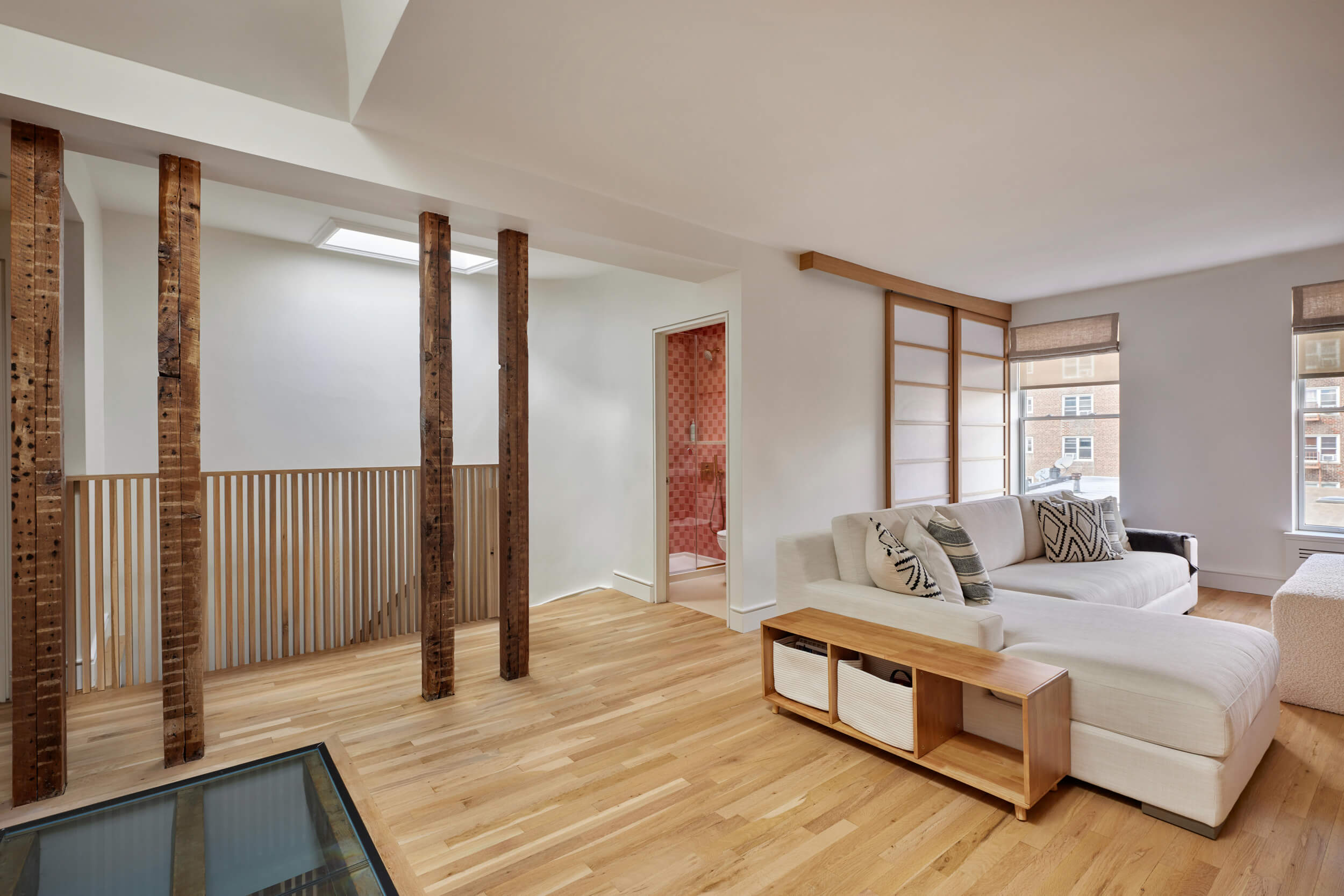 Cobble Hill Brownstone Leans Into Japanese Aesthetic With Custom Woodwork