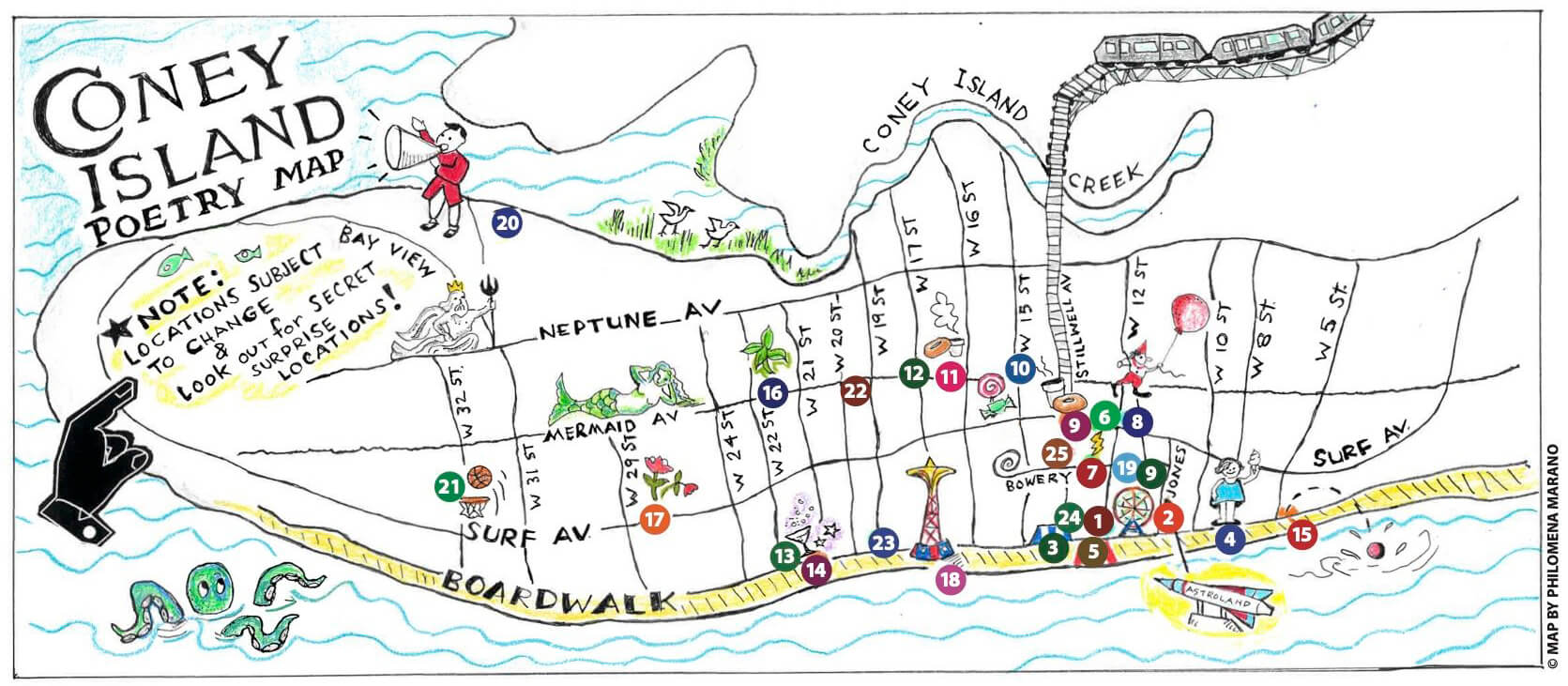 Follow a Literary Course Through Coney Island With a New Poetry Map